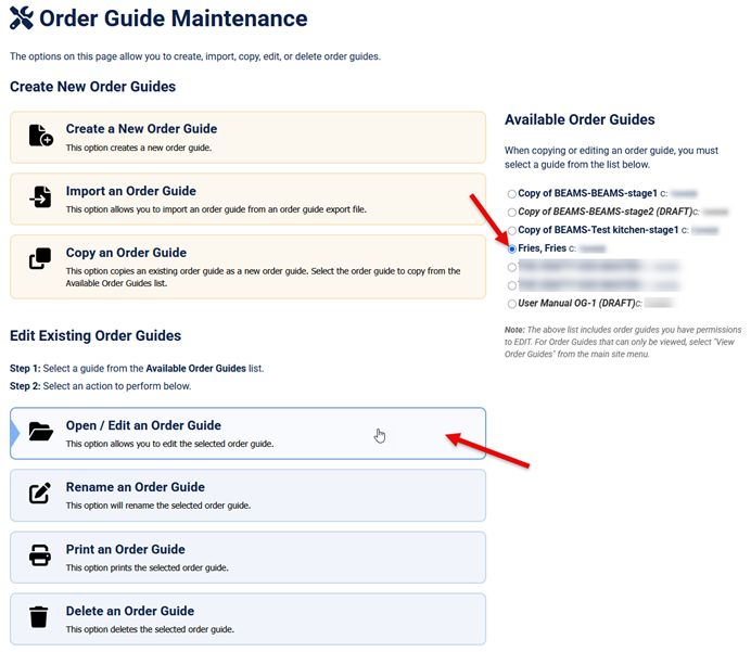 New Portal-Import items INTO an Existing Order Guide – Cash-Wa Distributing
